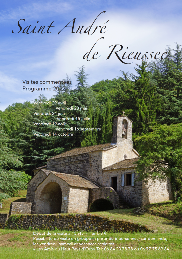 Visites commentées de Saint André de Rieussec, église protoromane ...